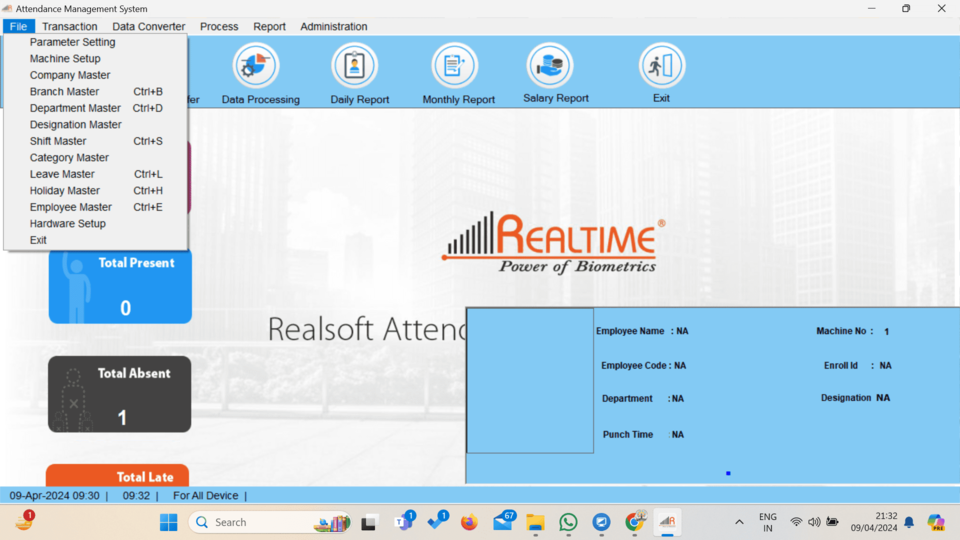 Realtime Biometric Software All Latest Desktop Software With Reporting ...